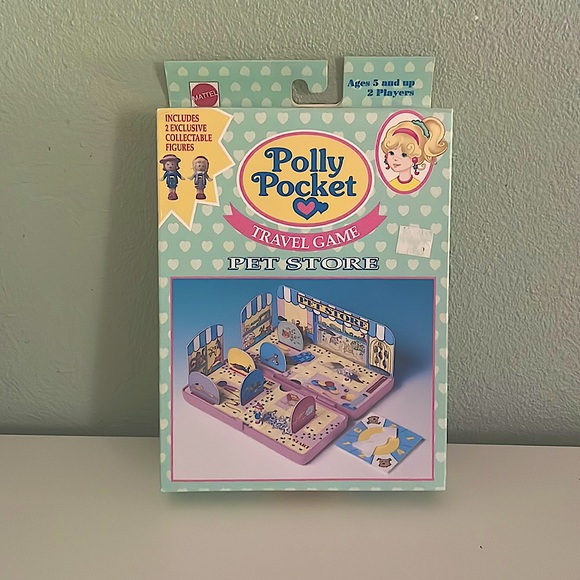 Polly Pocket | Toys | 994 Polly Pocket Pet Store Pollyville Travel Game ...